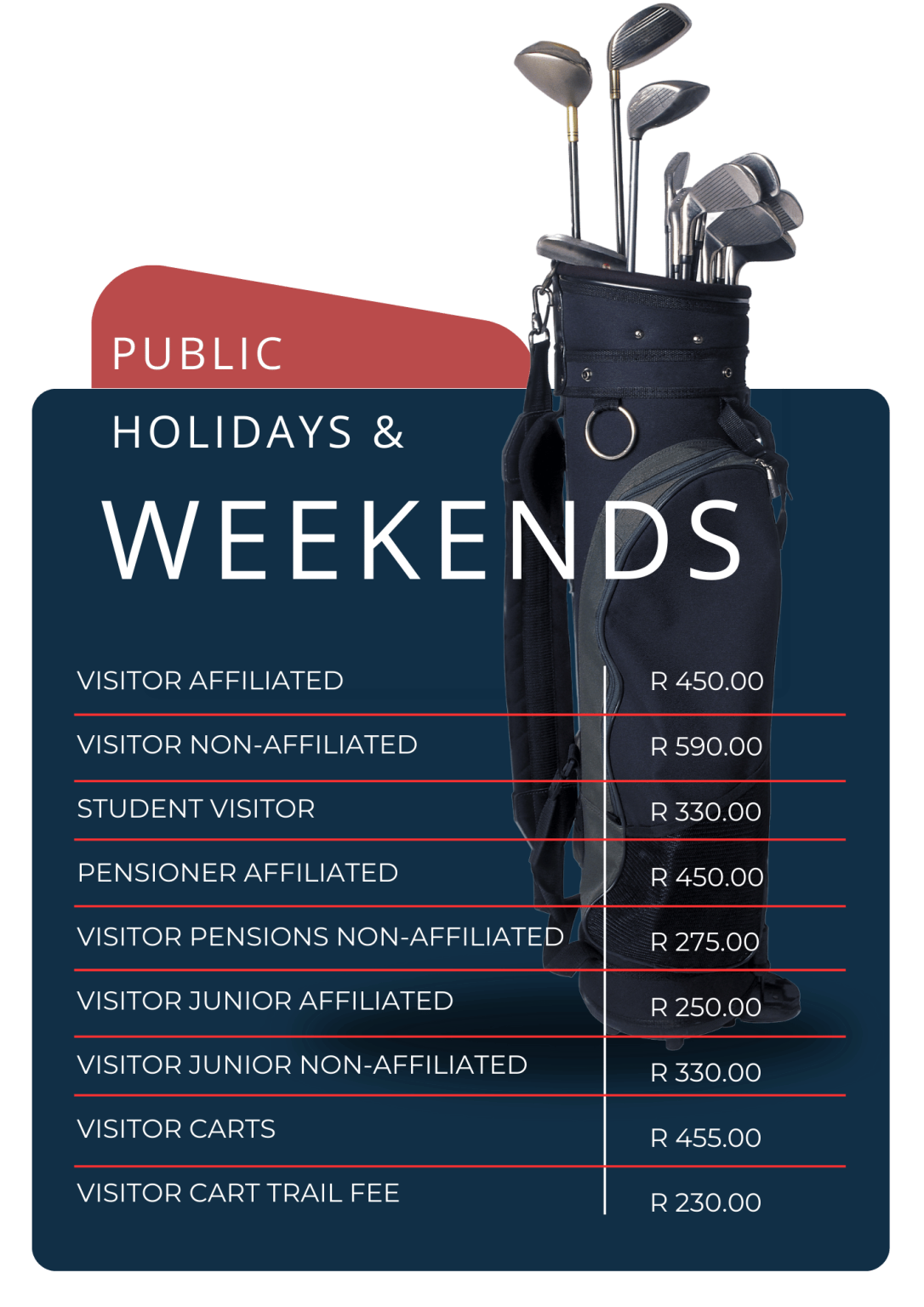 Visitor Rates | Modderfontein Golf Club Johannesburg