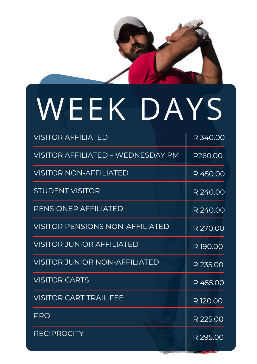 Visitor Rates | Modderfontein Golf Club Johannesburg